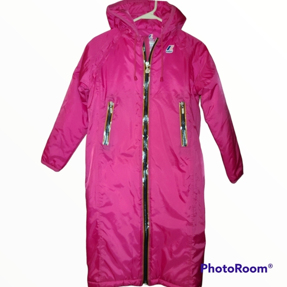 K-Way | Jackets & Coats | Kway Extra Long Hooded Winter Coat Size 2y ...